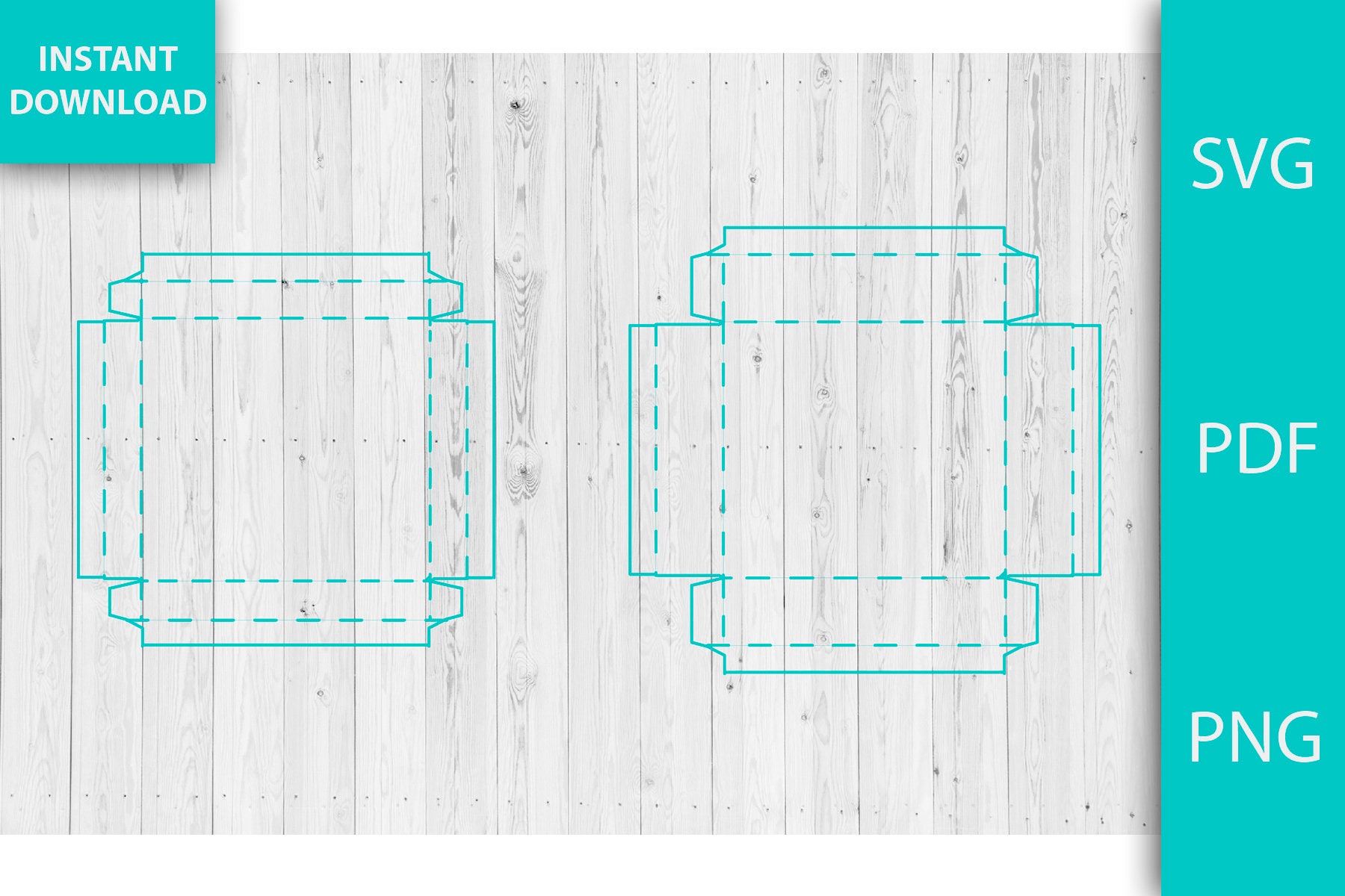 Box Template SVG Rectangular Box SVG Packaging Box SVG Box | Etsy