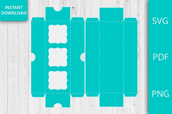 Art & Collectibles Digital pdf Box Template SVG Packaging Box SVG ...