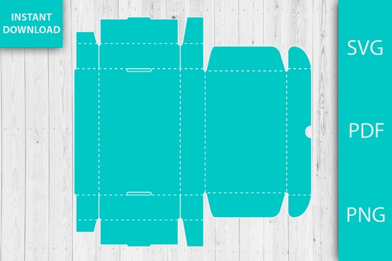 Art & Collectibles Digital pdf Box Template SVG Packaging Box SVG ...