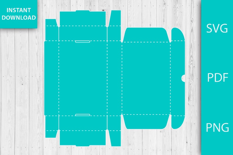 Box Template SVG Rectangular Box SVG Packaging Box SVG Box | Etsy