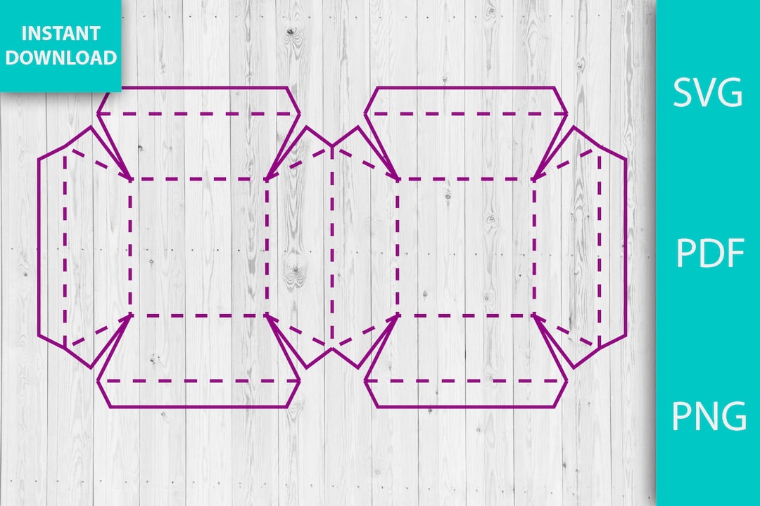 Box Template SVG Rectangular Box SVG Packaging Box SVG Box - Etsy