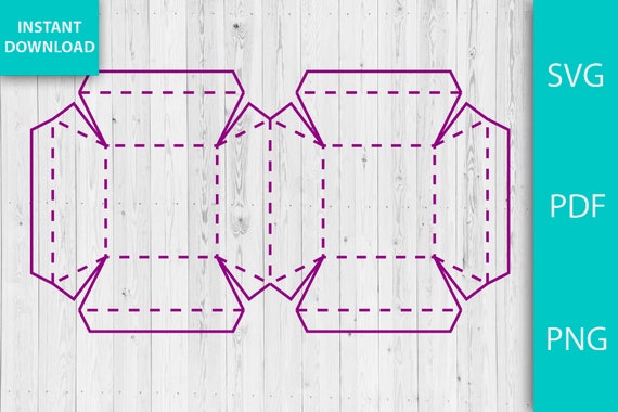 Box Template SVG Rectangular Box SVG Packaging Box SVG Box | Etsy