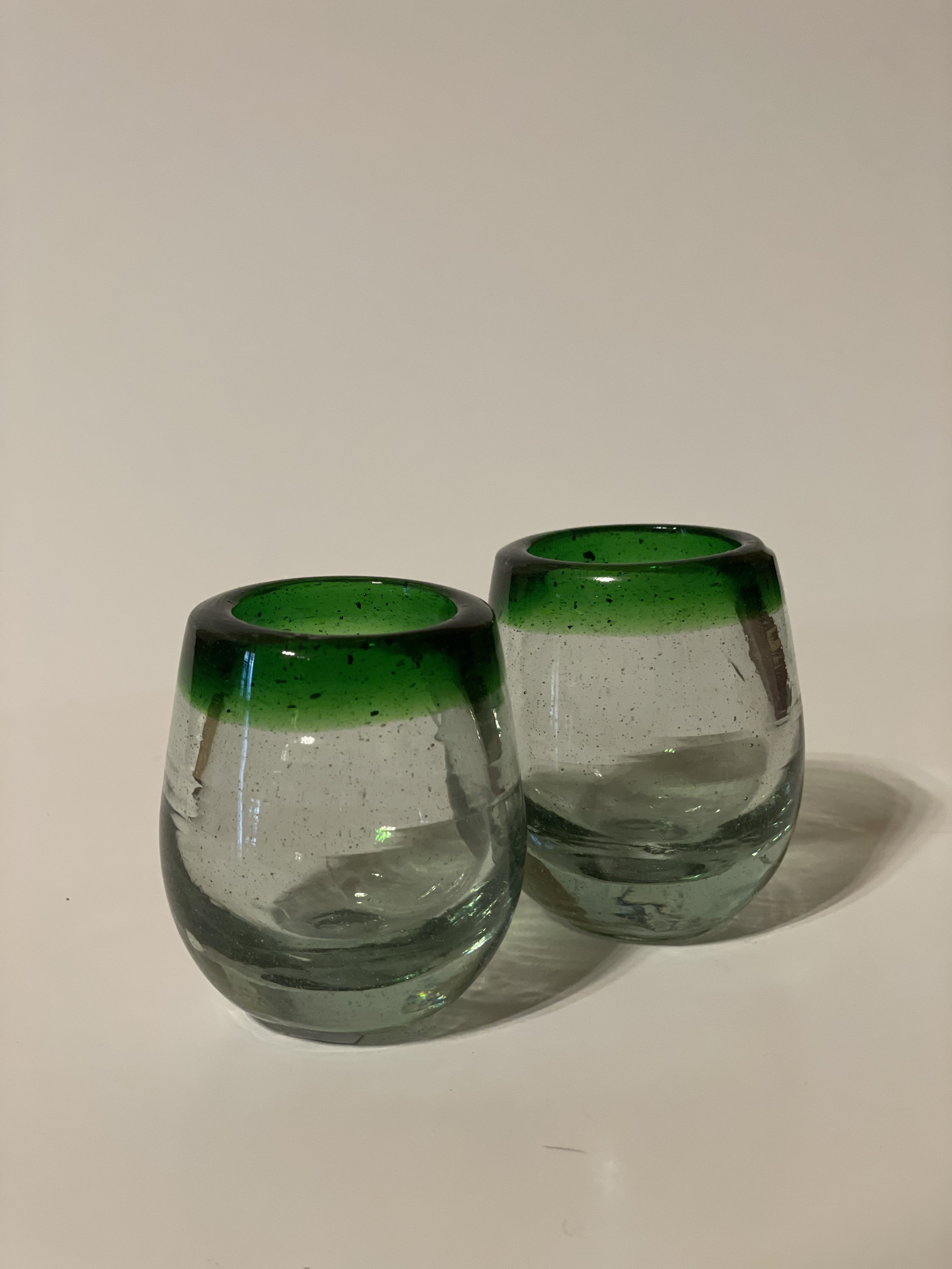 Mini Round Barrel With Green Rim - Etsy