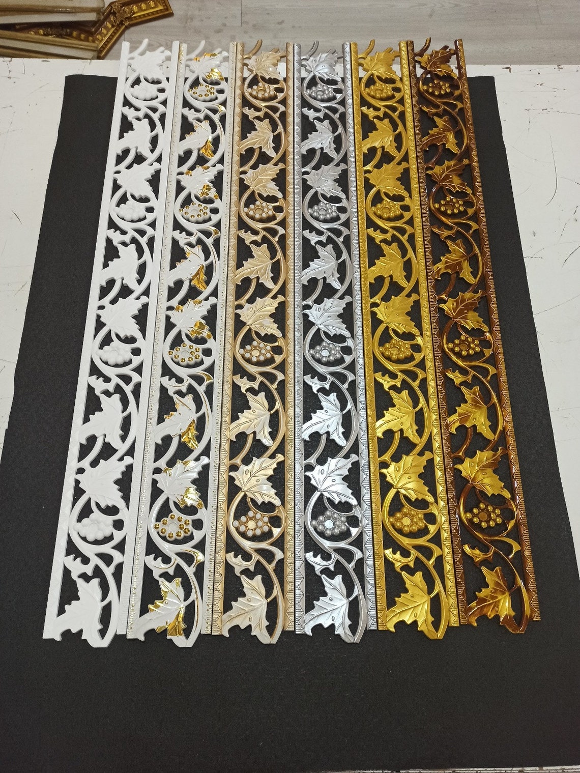 Embroidered Decorative Plastic Wall and Ceiling Bordure Brown - Etsy