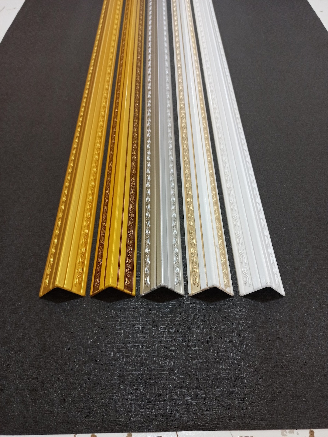 Embroidered Decorative Plastic Corner Decor Brown, Gold, Silver, Bronze ...