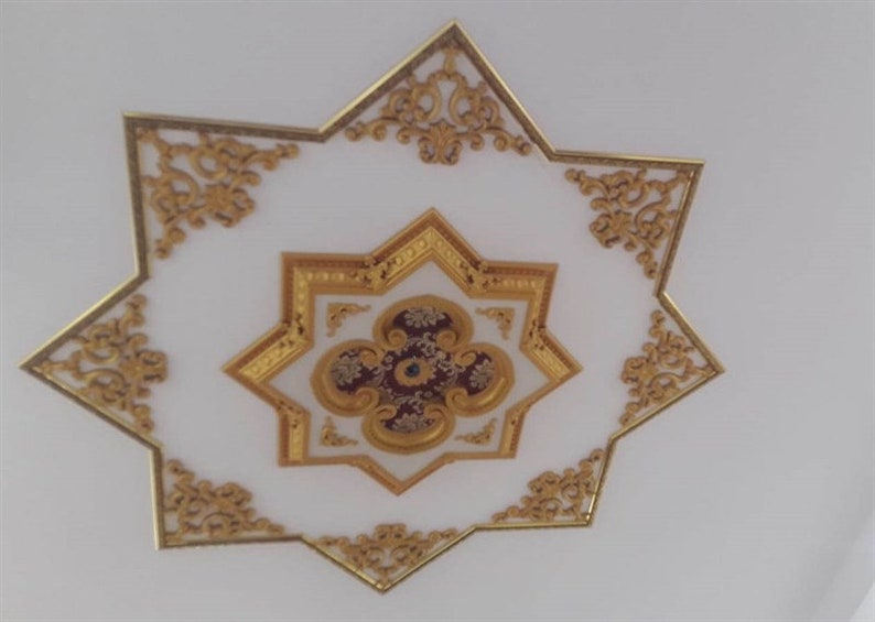 Star Ceiling Medallion for Chandeliers 90cm 35.43'' | Etsy