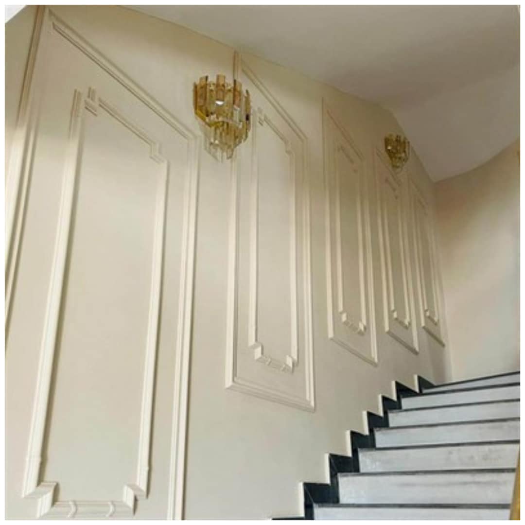 Paintable Solid Polystyrene Corner M Motif Wall Covering Kit-3 (0,98 ...