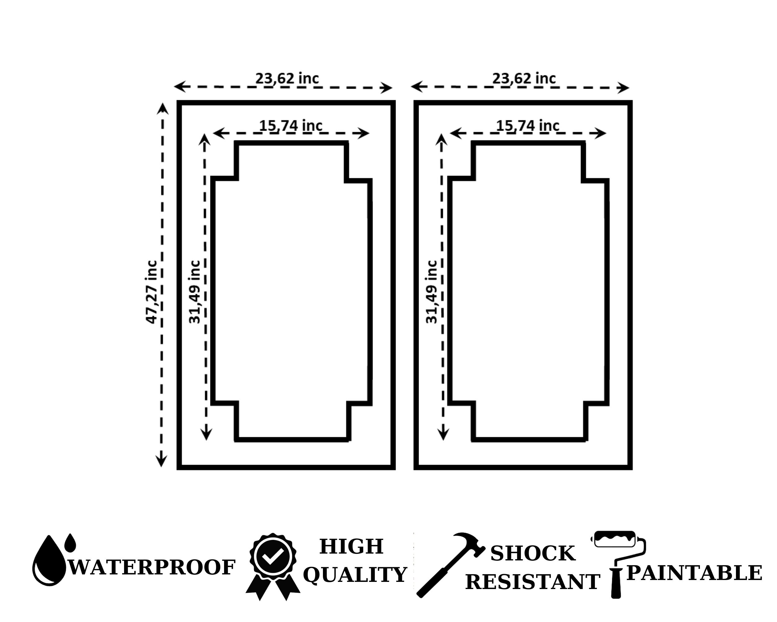 Wall Paneling Paintable Solid Polystyrene Corner M-pattern - Etsy