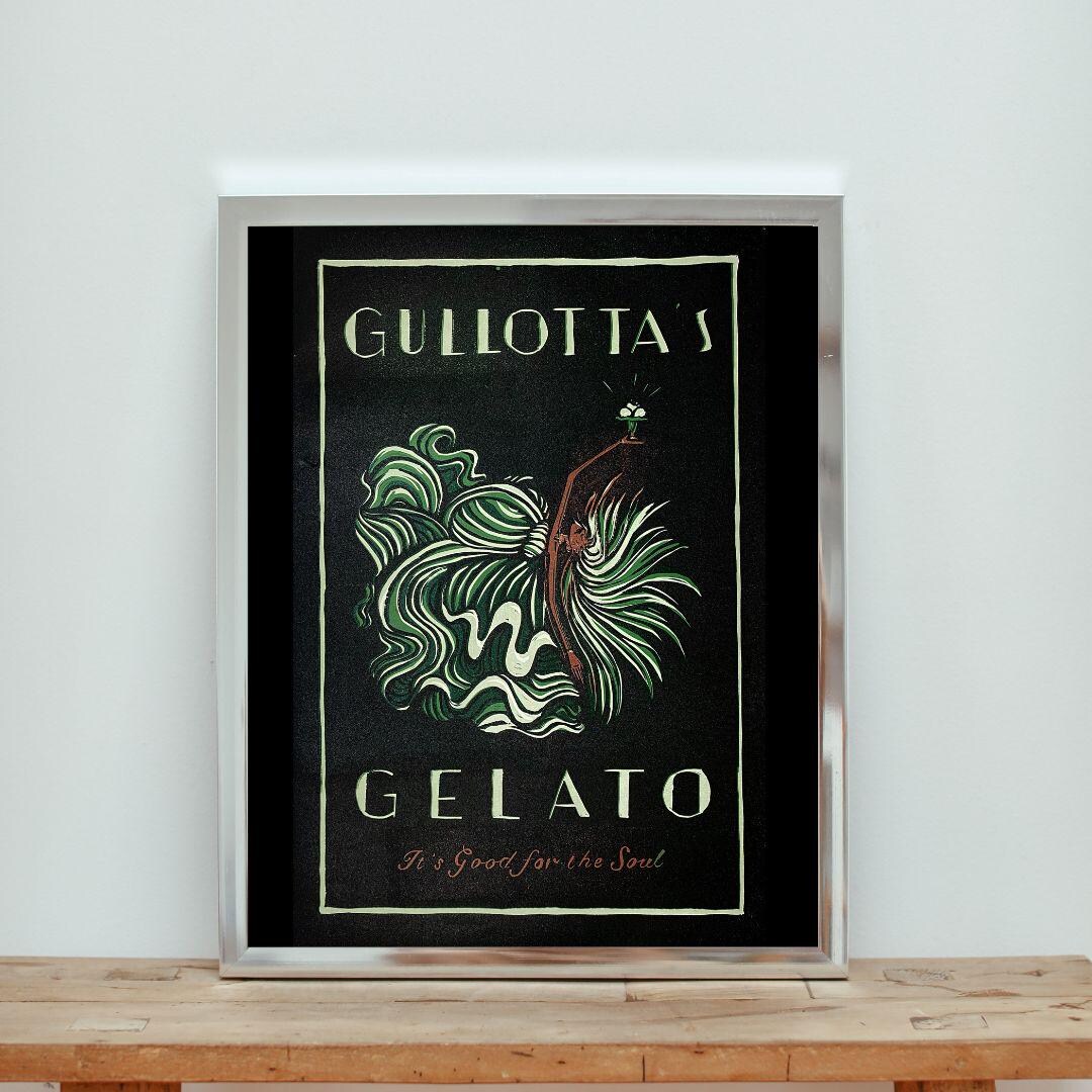 Gullotta's Pistachio Gelato - Art Deco Inspired - Etsy