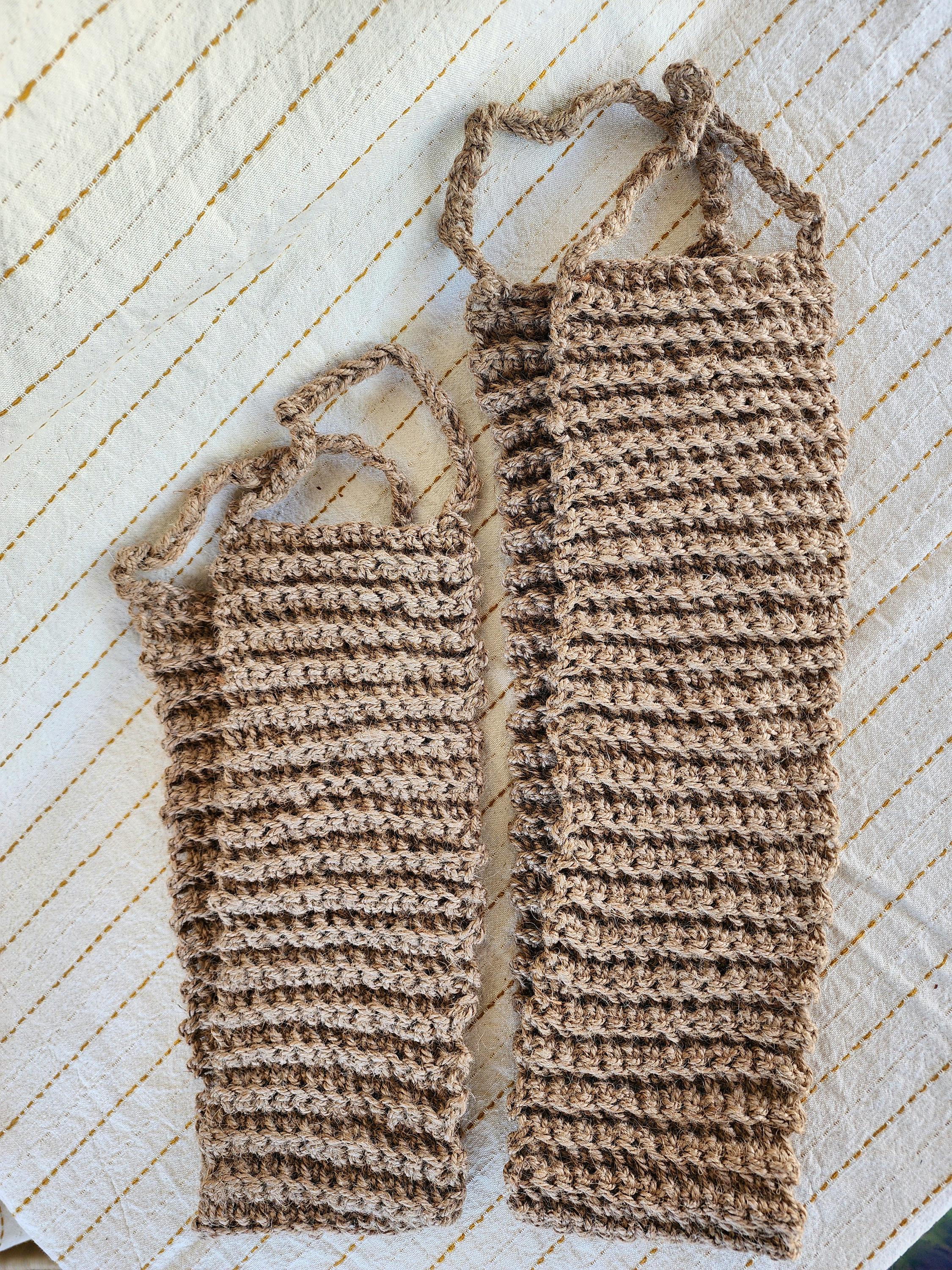Jute Back Scrubber: Handmade Shower Strap for Gentle Exfoliation ...