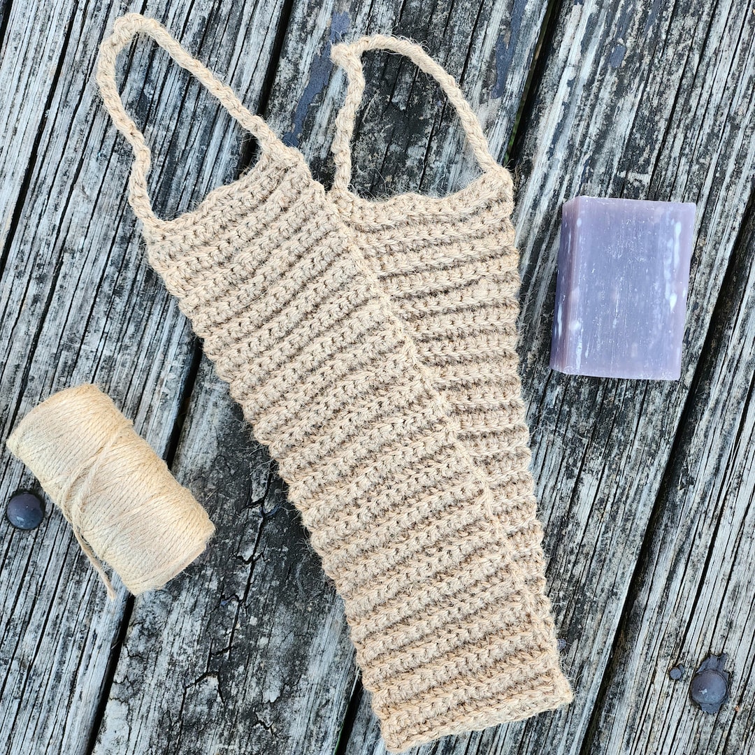 Jute Back Scrubber: Handmade Shower Strap for Gentle Exfoliation ...
