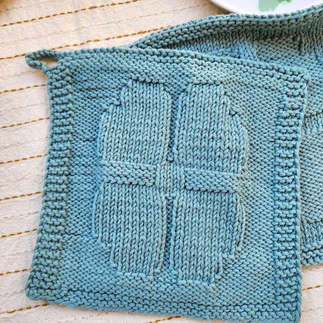 St. Patrick's Day Potholders Handknitted Double Pot Holders St Patrick ...