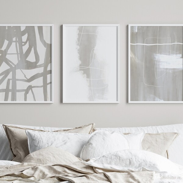 Grey Beige Wall Art - Etsy