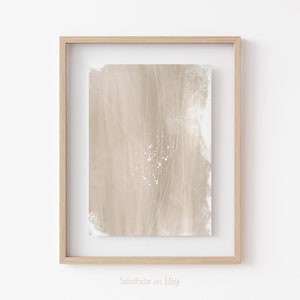 Beige Abstract Wall Art, Minimalist Neutral Poster, Nordic Printable ...