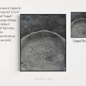 Tree Ring Wall Art, Set of 3 Neutral Prints, Tryptic Tree Rings Art ...