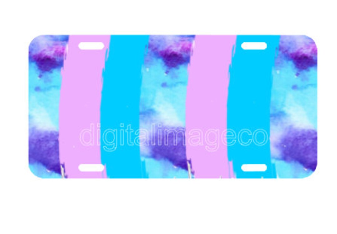 License Plate Design, Watercolor Svg, Licene Plate Png, Sublimation ...