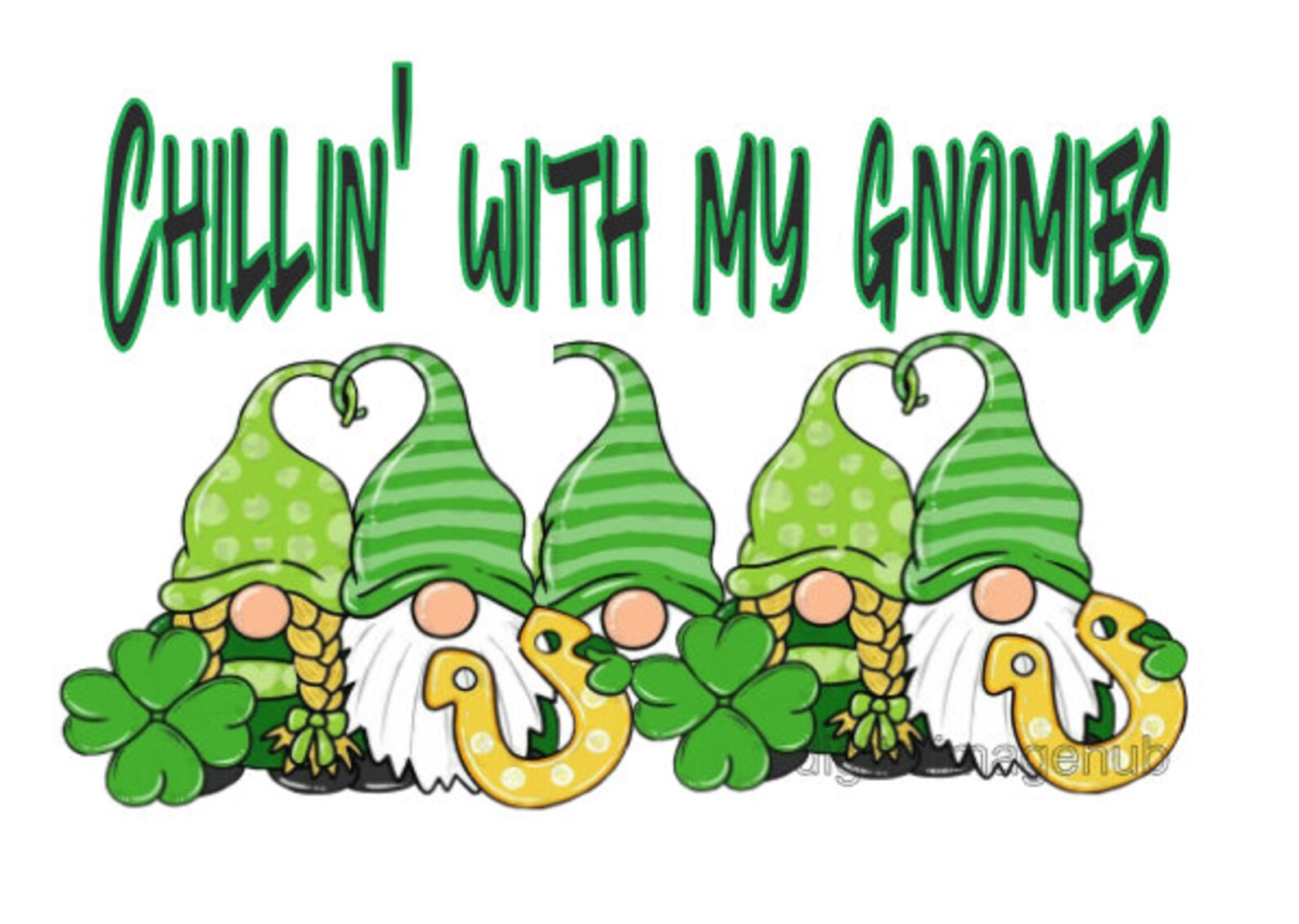 St Patricks Day Svg Gnome Svg Chillin With My Gnomies Etsy