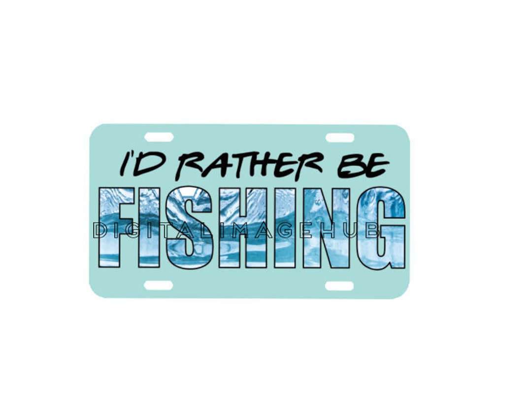 License Plate Design, Fishing Svg, Licene Plate Png, Sublimation ...