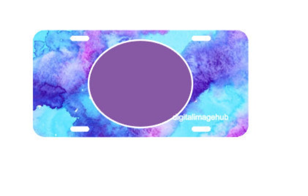 License Plate Design, Watercolor Svg, License Plate Png, Sublimation ...