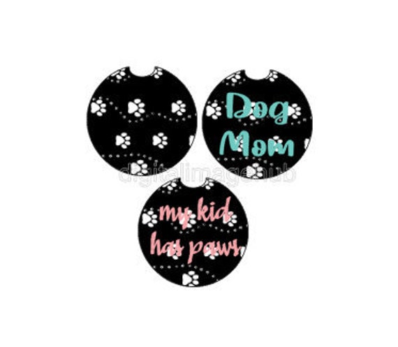 Car Coaster Svg Dog Mom Svg Dog Mom Png Dog Mom Design Dog | Etsy