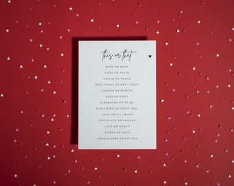 Valentines Day This or That Printable Game, Valentines Party Game ...