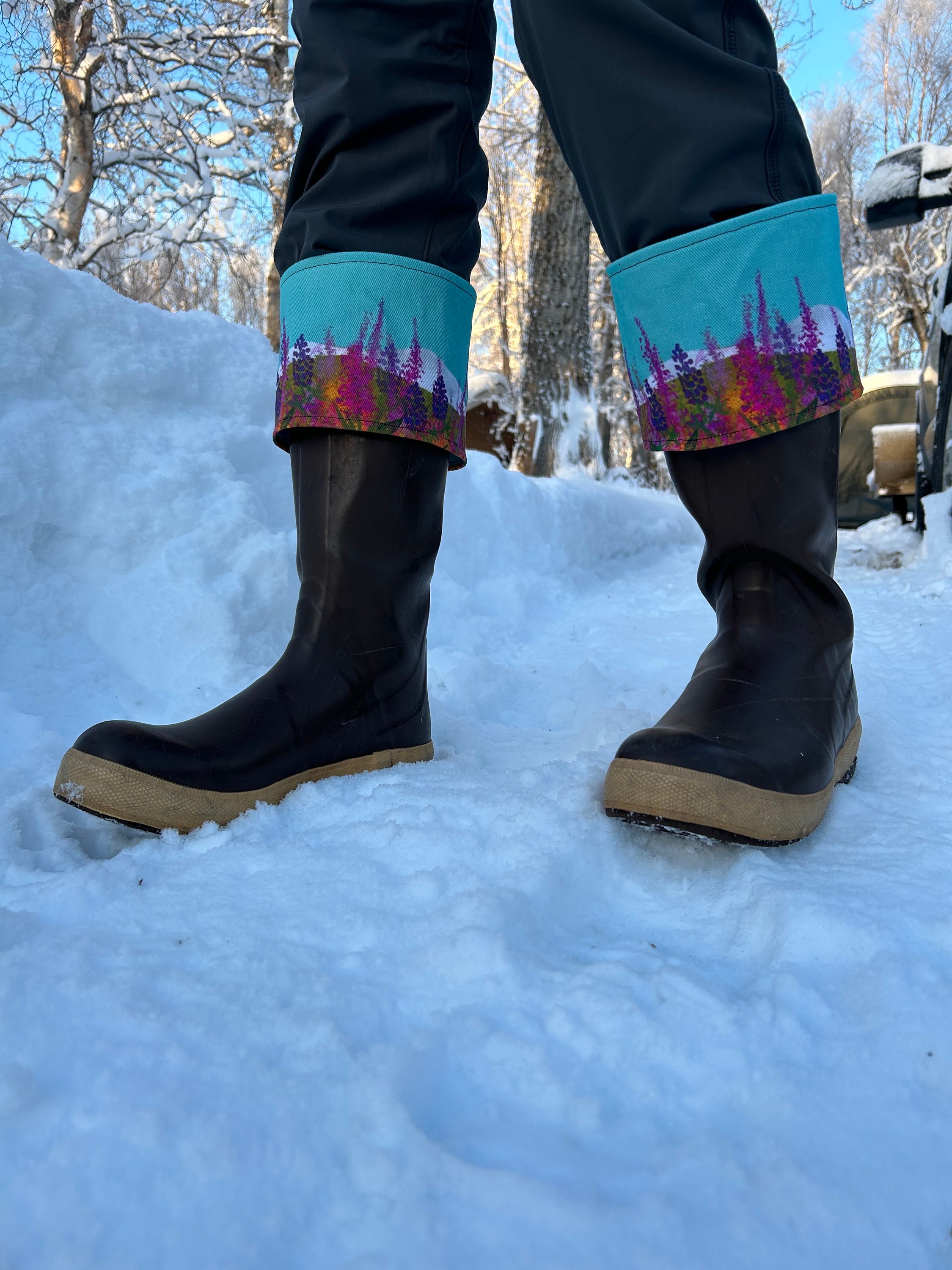 Boot Cuffs, AKTUF, Womens, for Her, Boot Topper, Hiking, Fish, Alaska ...