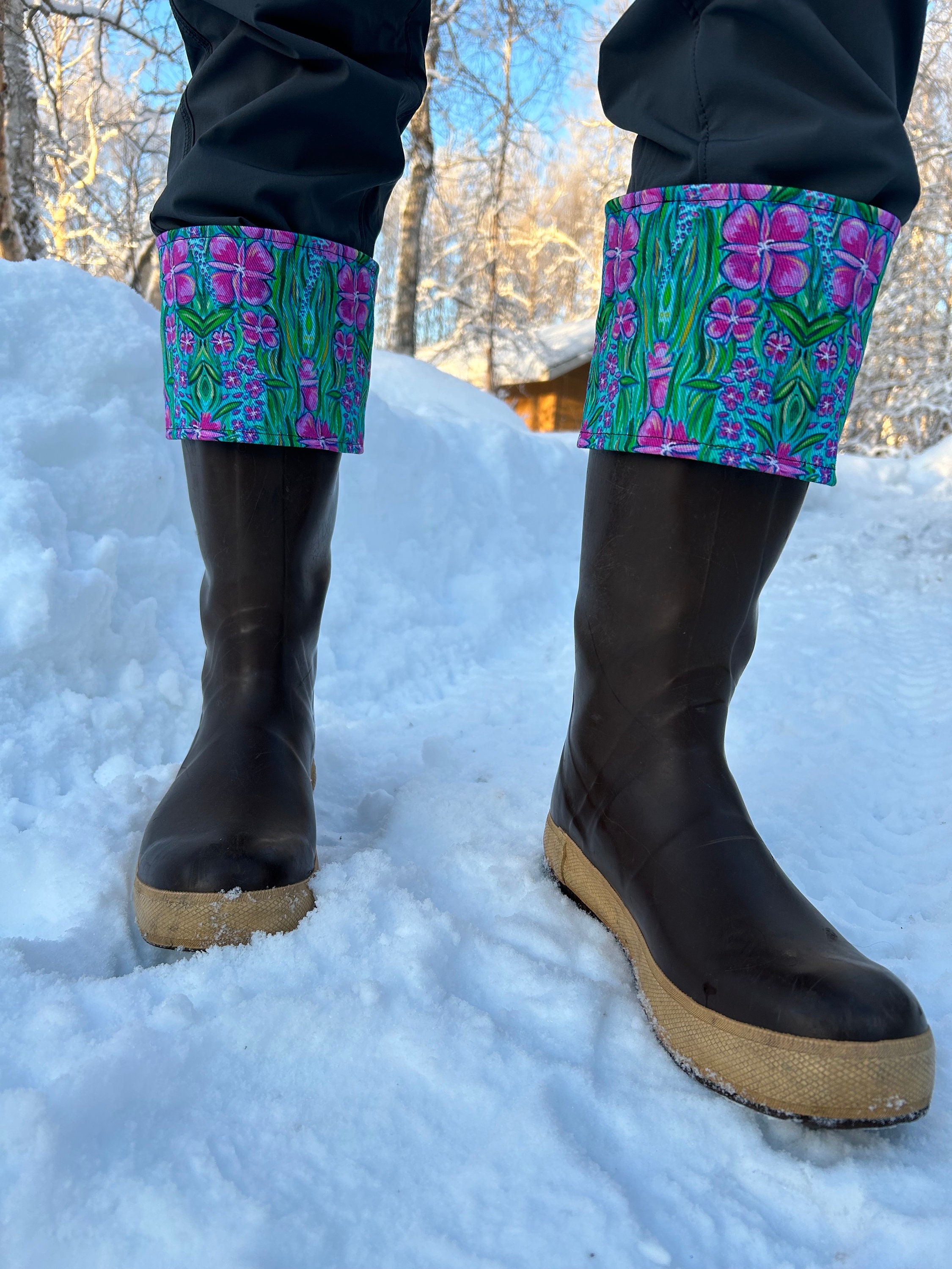 Boot Cuffs, AKTUF, Womens, for Her, Boot Topper, Hiking, Fish, Alaska ...