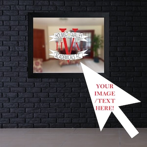 Framed Printed Mirror - Customised Mirror - Personalised Mirror - Etsy UK