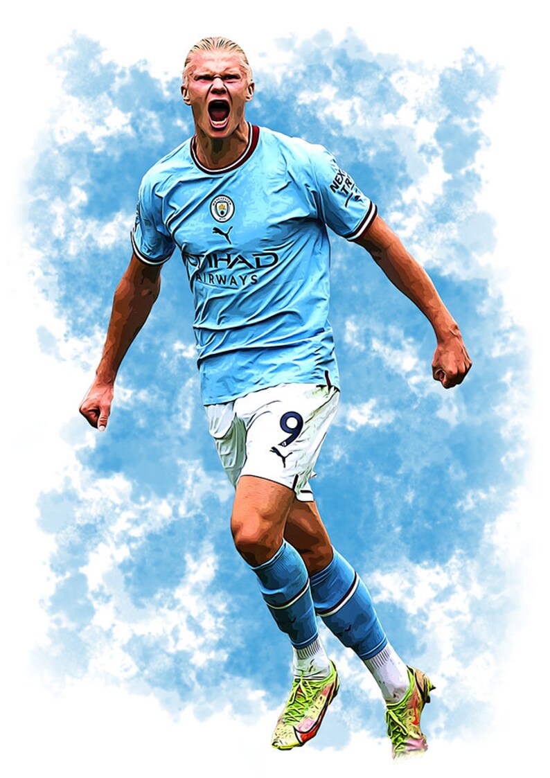 Erling Haaland 2022/23 Digital Art Print on Foamex Board or - Etsy UK