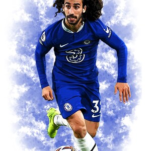 Marc Cucurella 2022/23 Digital Art Print - (on Foamex Board or Photo ...