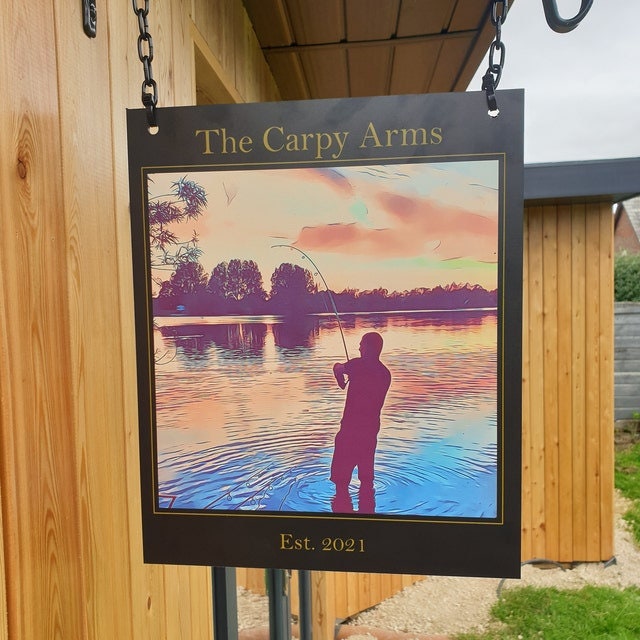 Premium Personalised Hanging Pub Sign for Home Bar or Man - Etsy UK