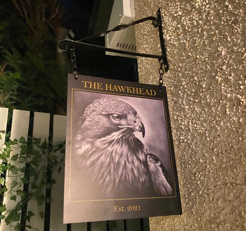 Premium Personalised Hanging Pub Sign for Home Bar or Man - Etsy UK