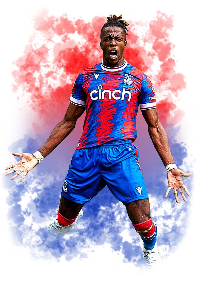 Wilfried Zaha 2022/23 Digital Art Print - (on Foamex Board or Photo ...