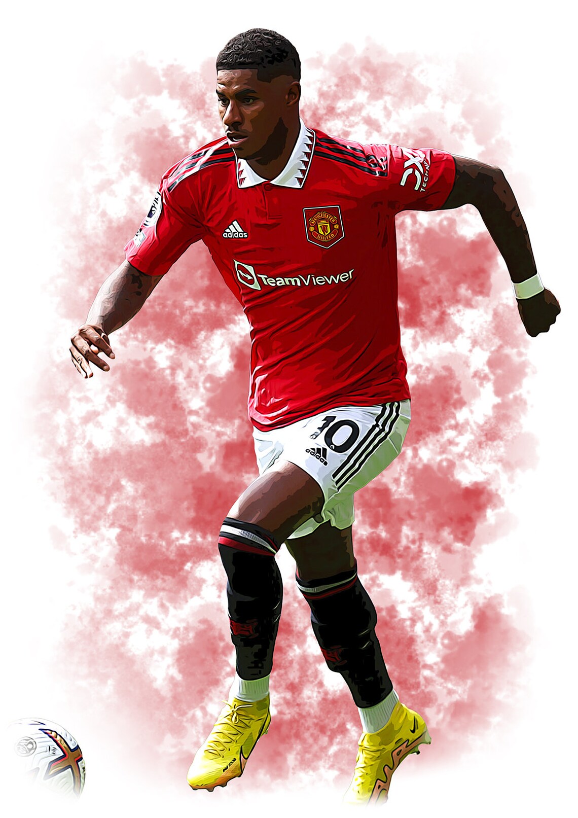 Marcus Rashford 2022/23 Digital Art Print on Foamex Board - Etsy UK