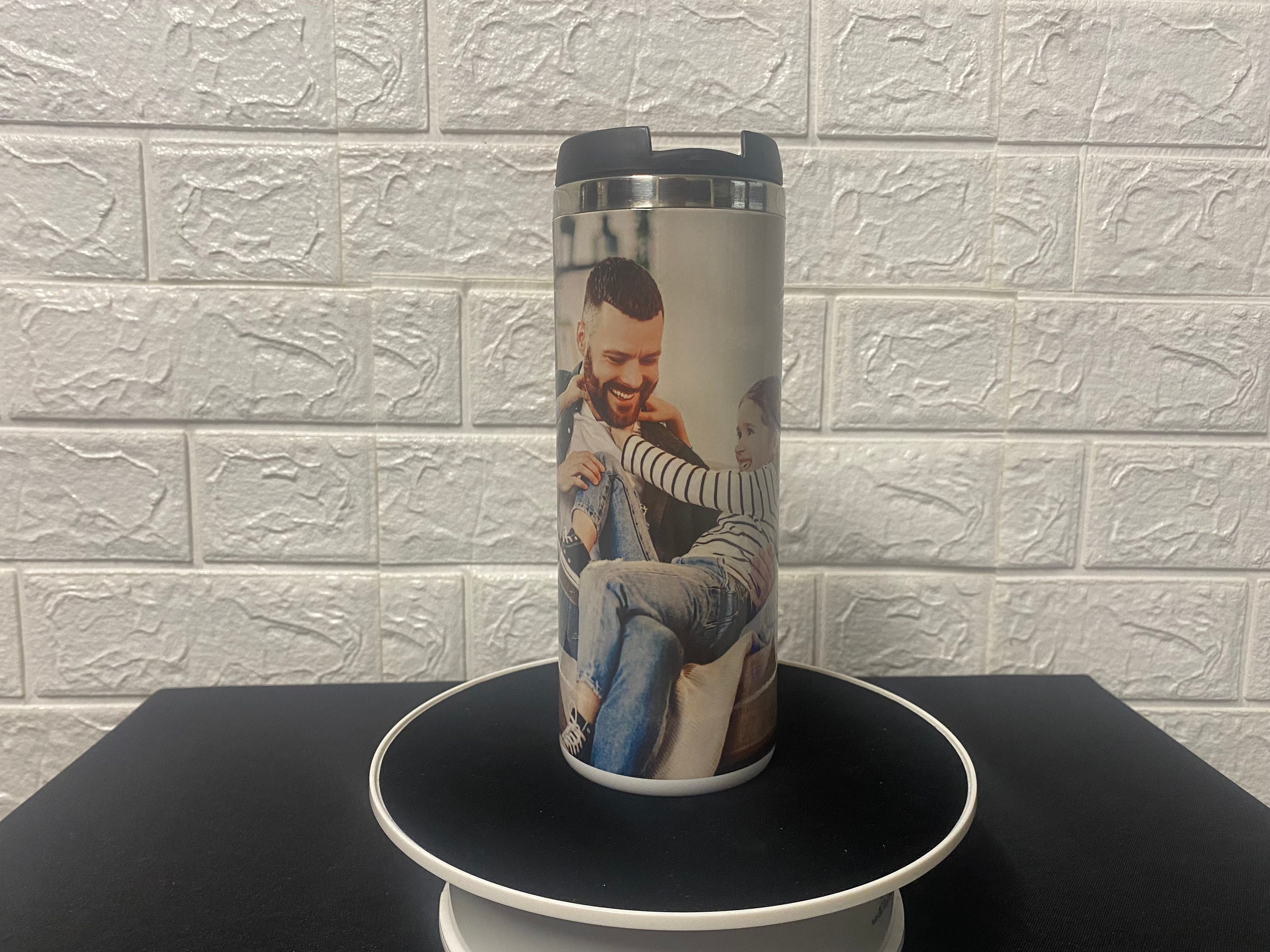 Personalised Travel Mugs Coffee Flask Mug Customised Photo - Etsy UK