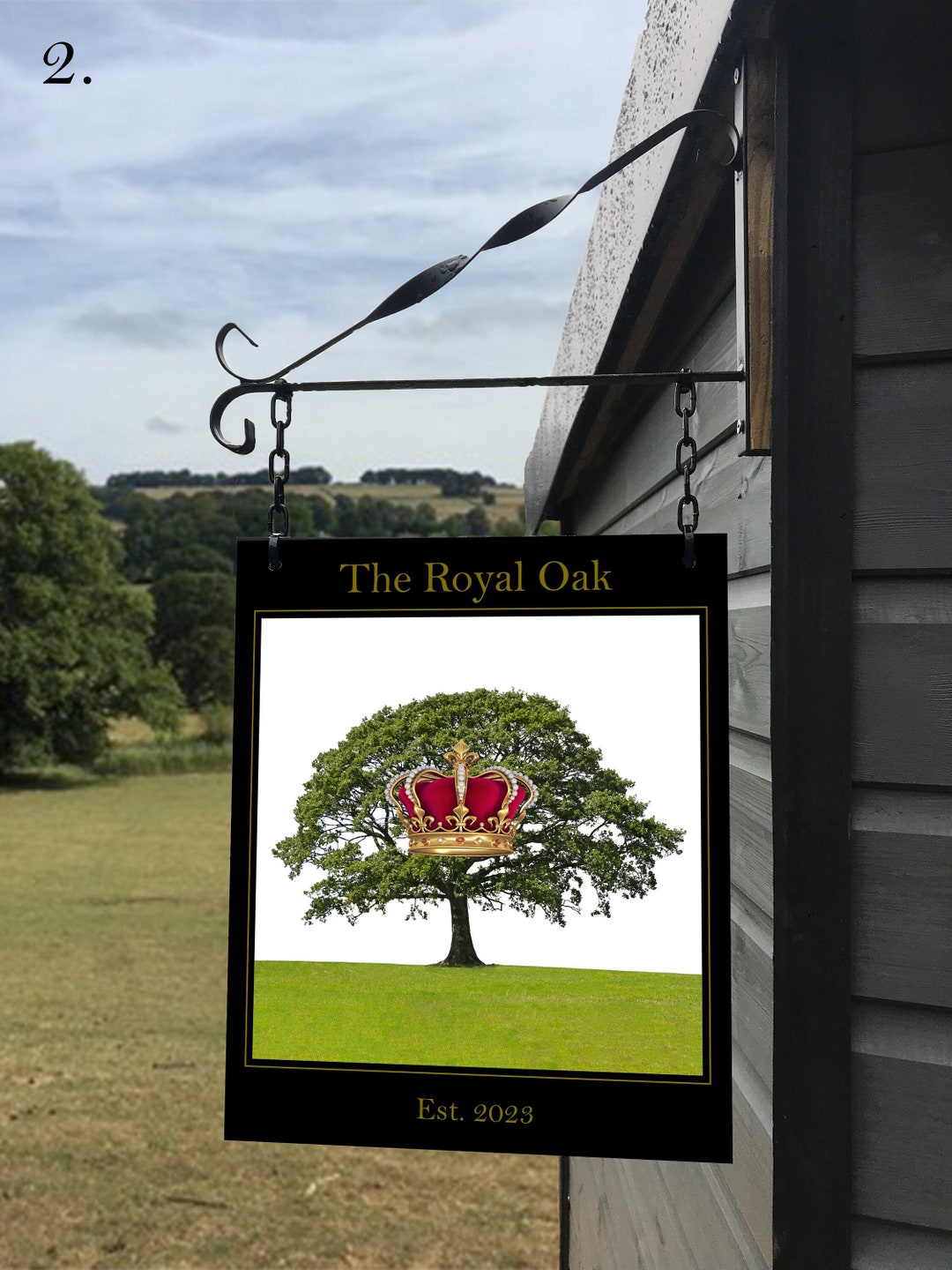 The Royal Oak Hanging Pub Sign for Home Bar or Man Cave! - the Royal ...