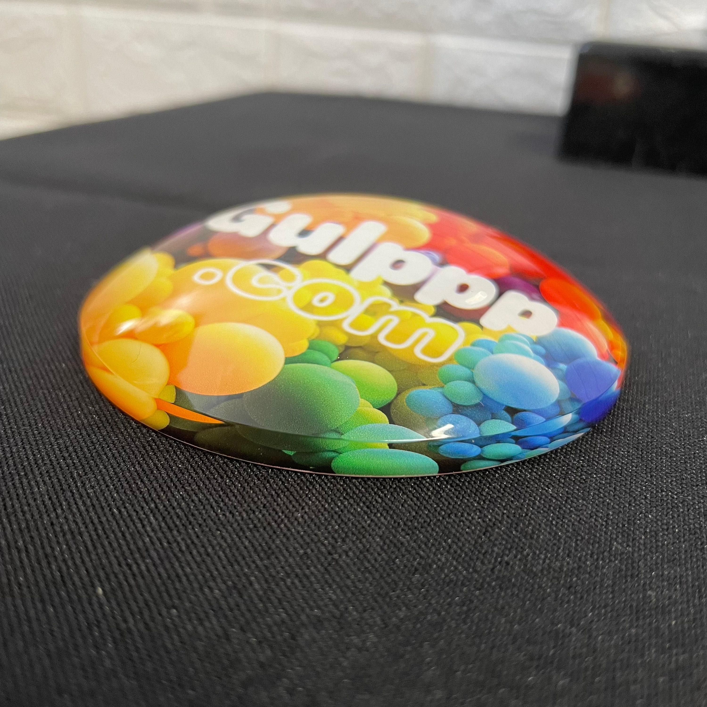 Round Personalised Beer Lenses - Customised Beer Badges - Bespoke Beer ...