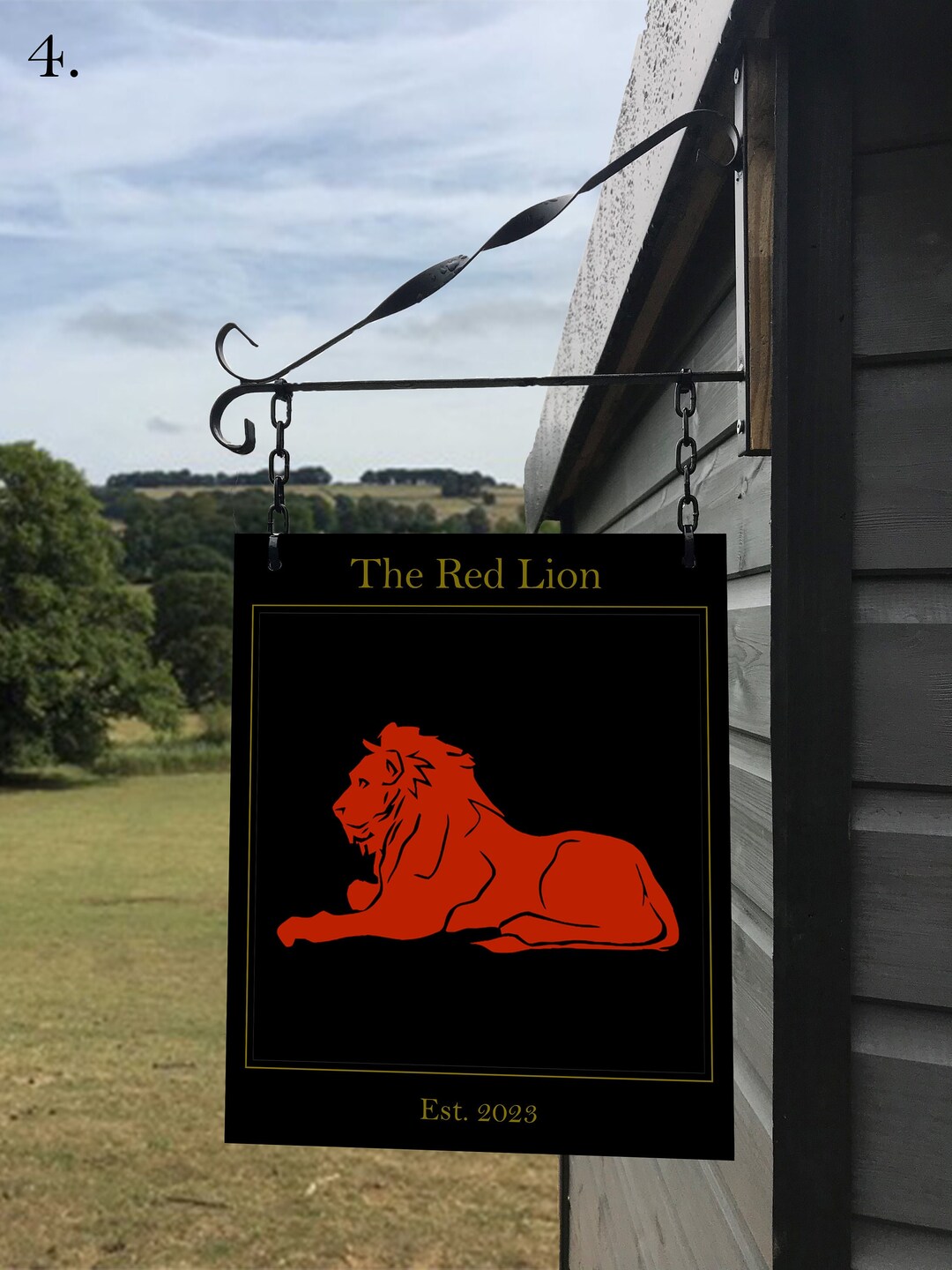 The Red Lion Hanging Pub Sign for Home Bar or Man Cave! - the Red Lion ...