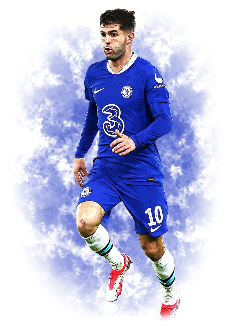Christian Pulisic 2022/23 Digital Art Print on Foamex Board - Etsy