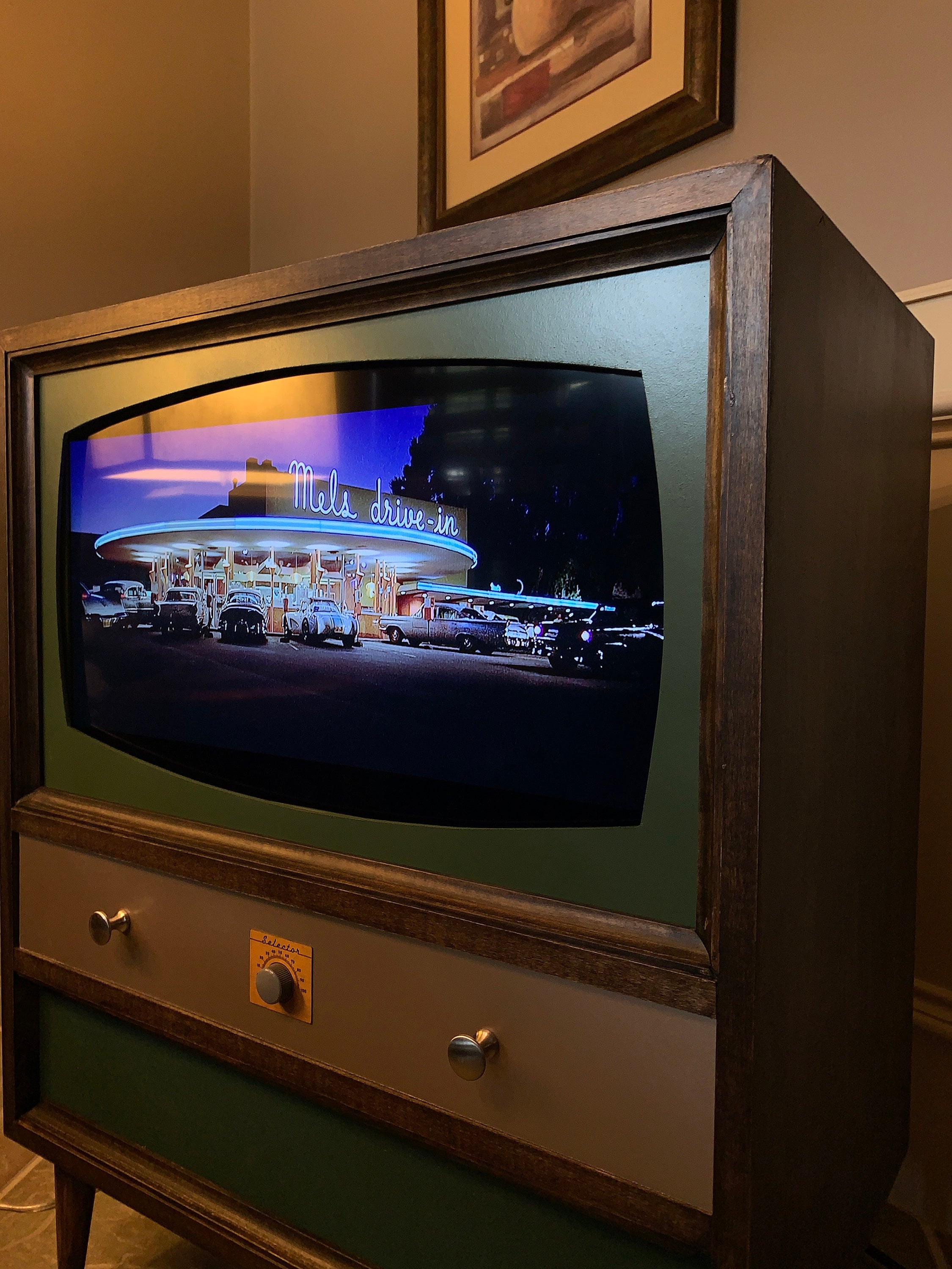 Retro TV Cabinet 24” - Etsy