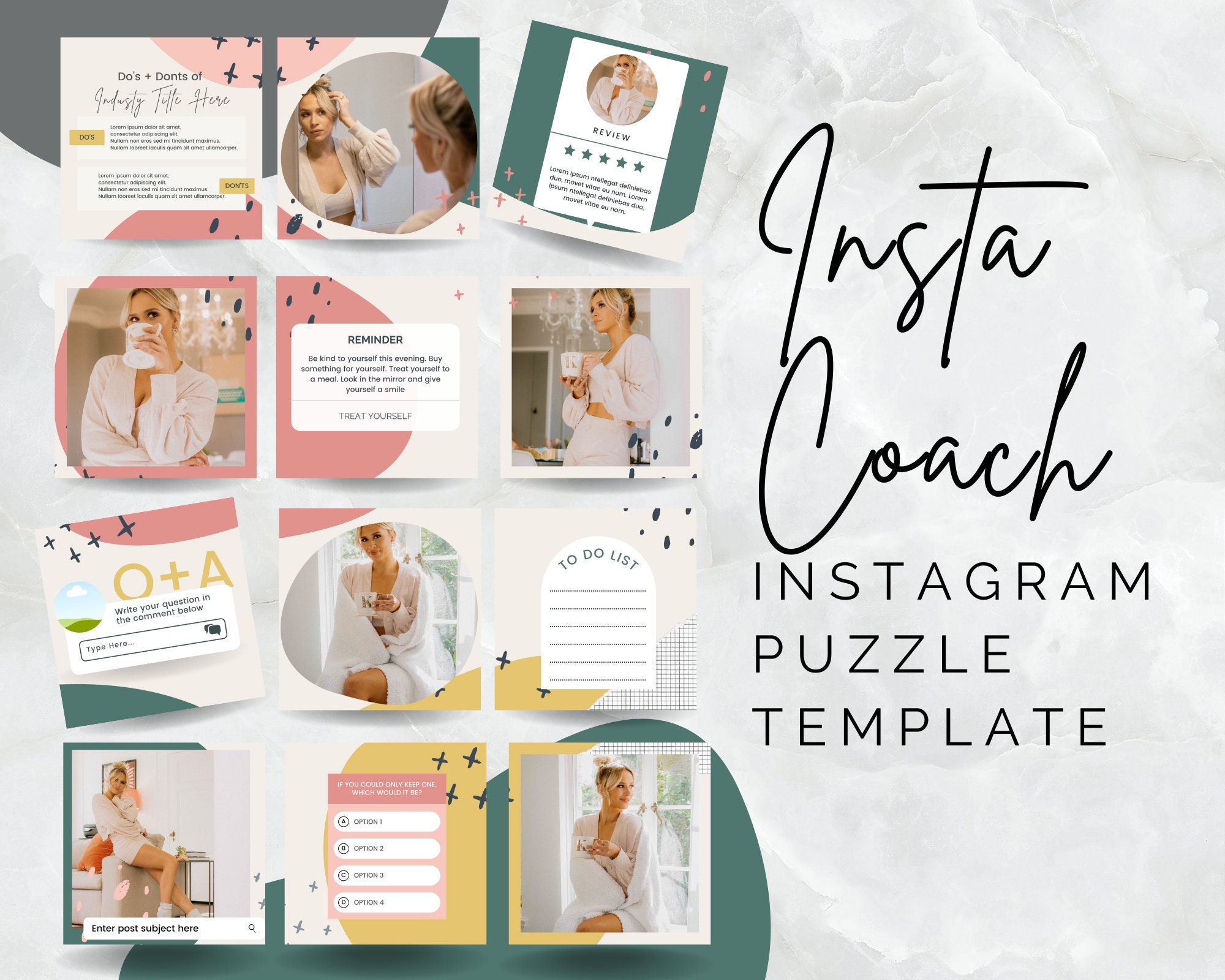 Templates Design & Templates Insta Course Creator Canva Templates ...