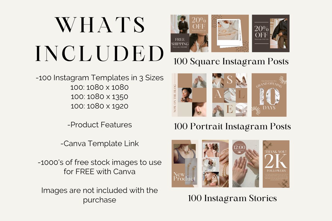 300 Business Instagram Templates Canva Templates Small - Etsy