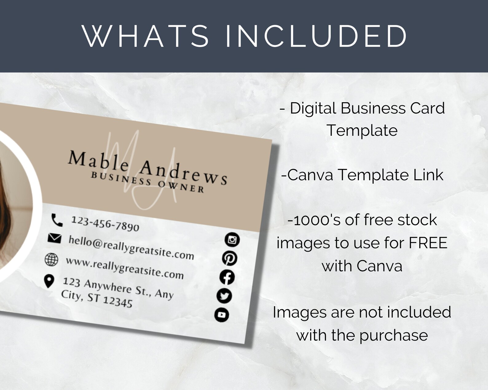 Minimalist Email Signature Template Canva Template - Etsy