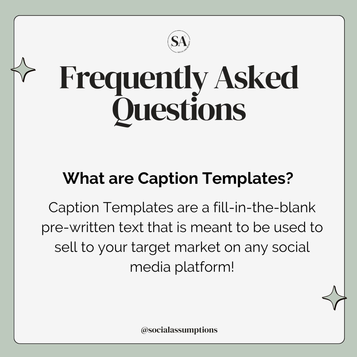 Lifestyle Blogger Social Media Caption Templates. Instagram Captions ...