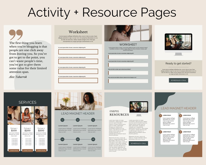 Canva Ebook Template | Editable Workbook Template | Course Workbook ...