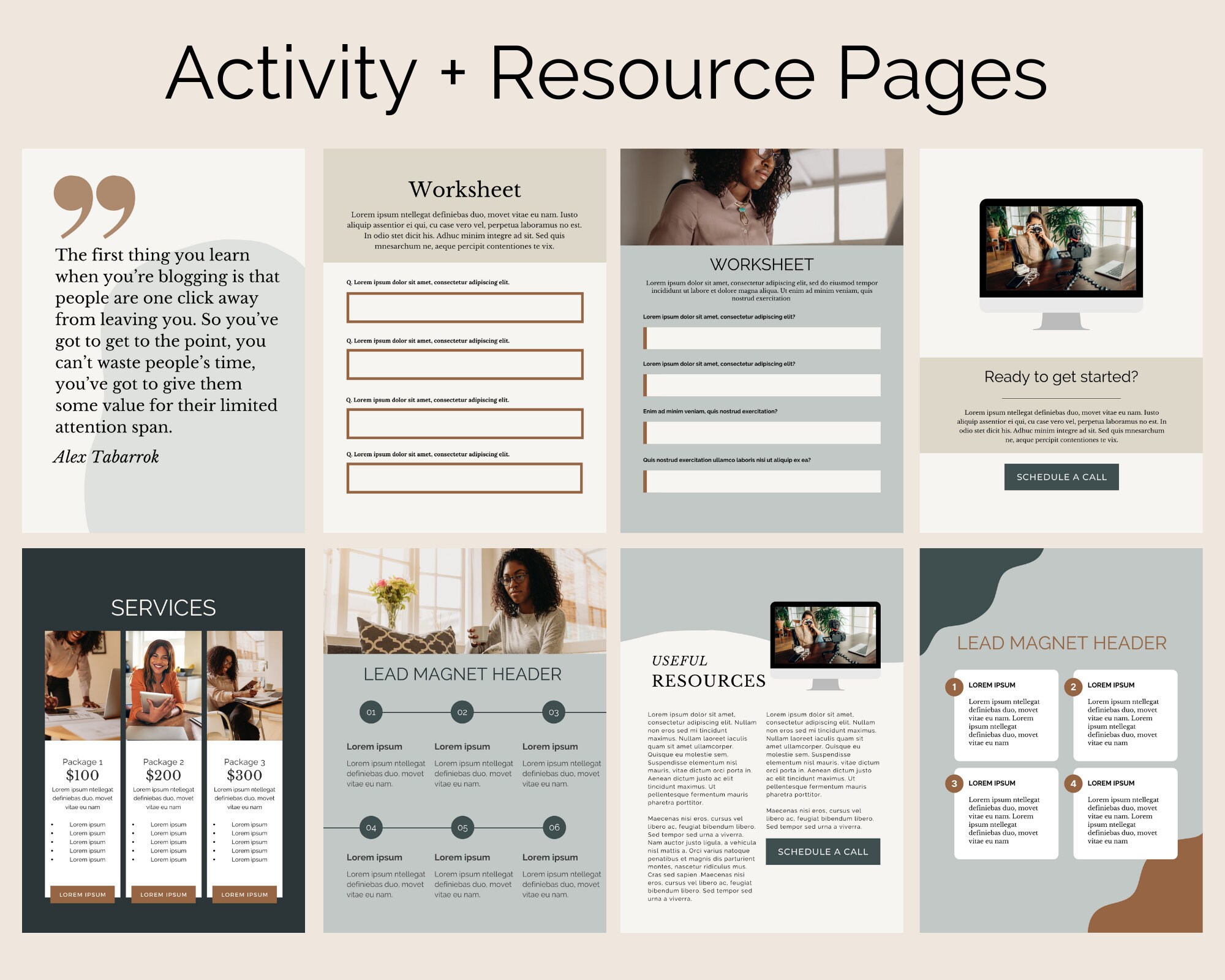 Canva Ebook Template | Editable Workbook Template | Course Workbook ...
