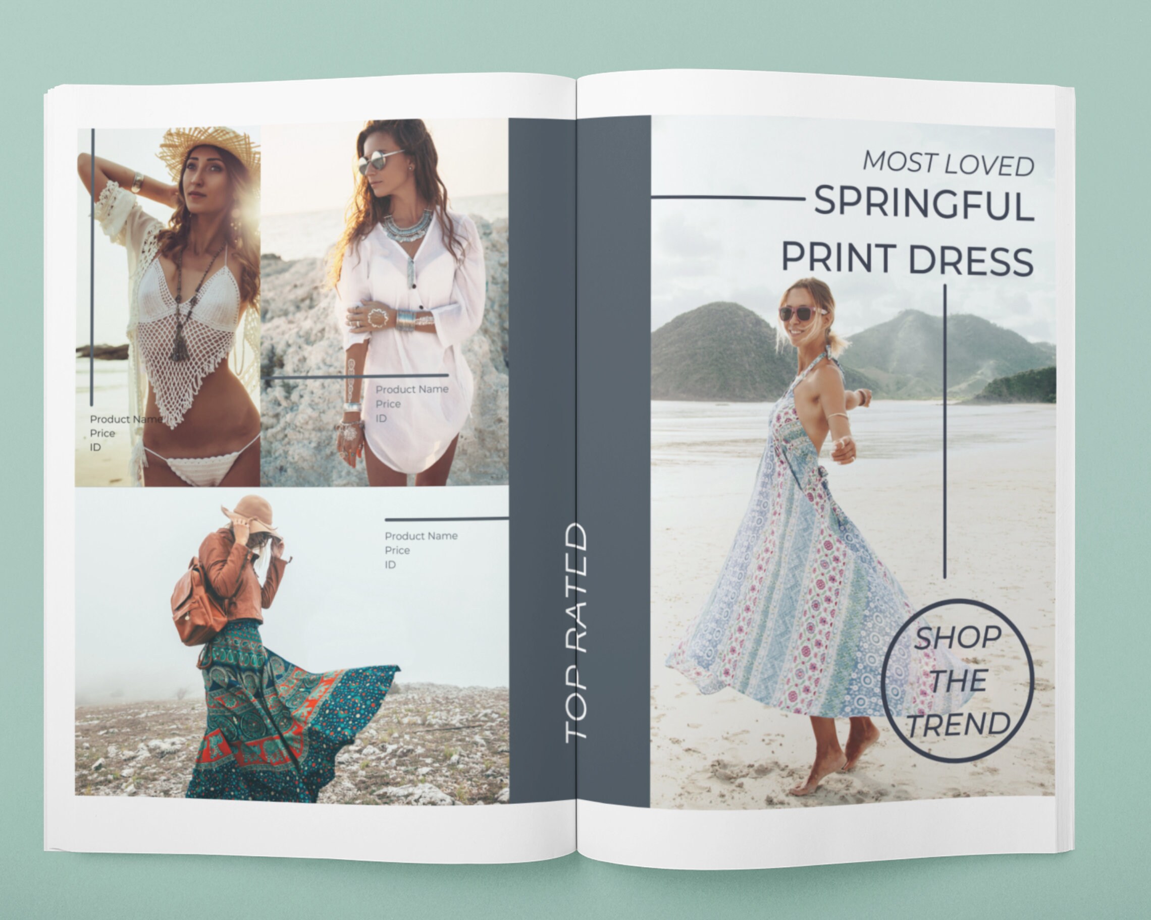 Clothing Retail Catalog Ebook Template, Editable Catalog Template Canva ...