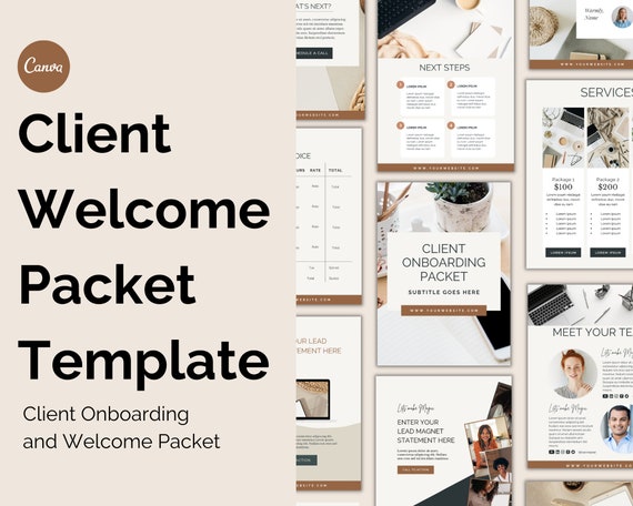 CLIENT ONBOARDING Client Welcome Packet Template Service | Etsy