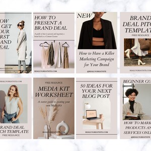 Content Creator Pinterest Templates | Canva Templates for Pinterest ...