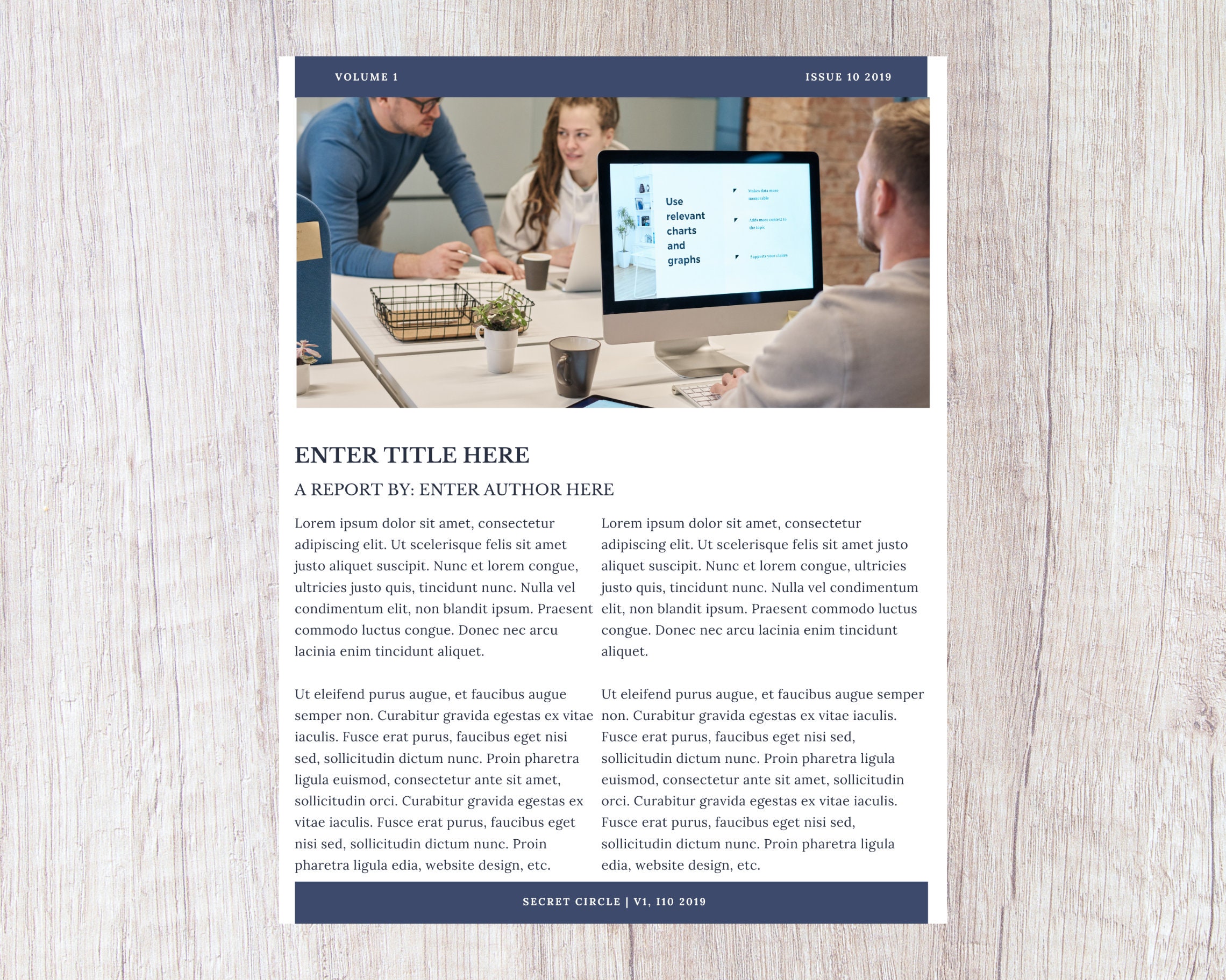 Simple 2-sided Newsletter Templates | Weekly Newsletter Template ...